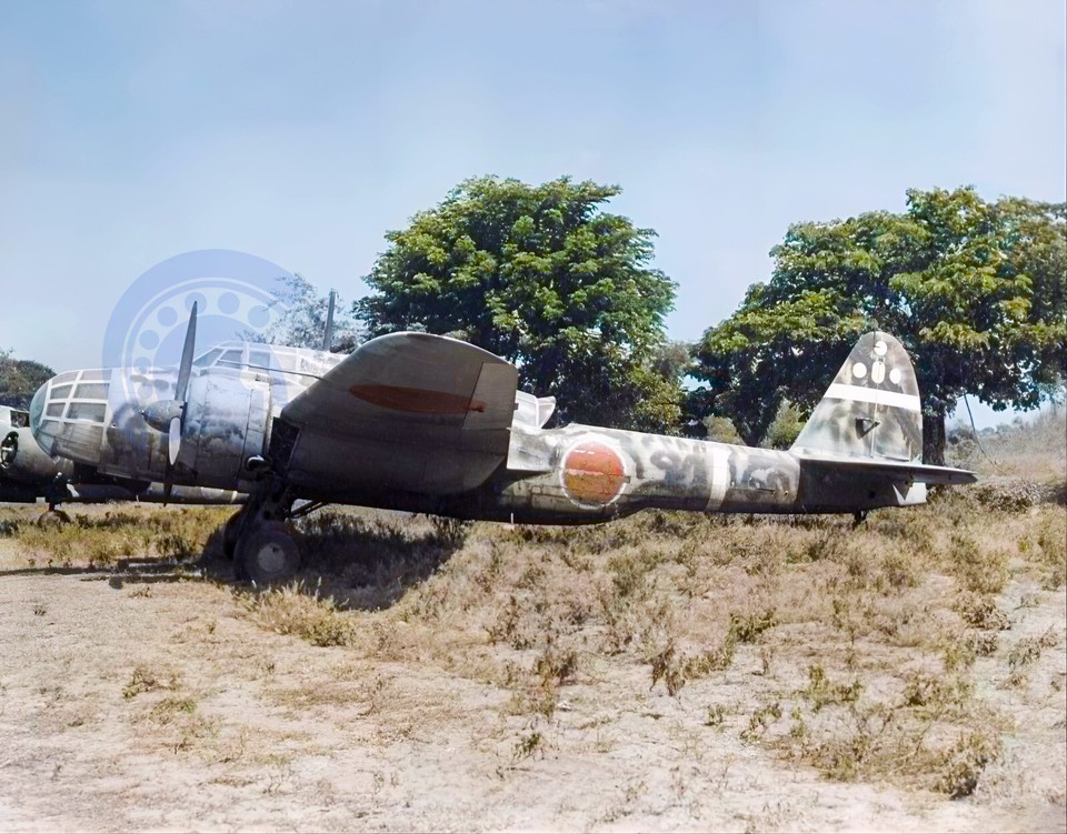 WW2 Colorized Japanese IJN Nakajima J1N1 Gekko (Irving) night fighter ...
