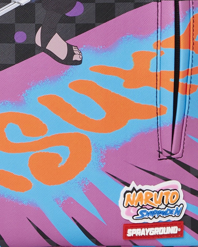 SPRAYGROUND NARUTO SASUKE Splash BACKPACK Vegan Leather Bag Pack School ...