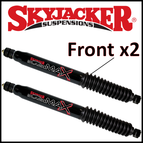 Skyjacker Black MAX Shocks Front PAIR 17-25 F250 F350 Super Duty 4WD w ...