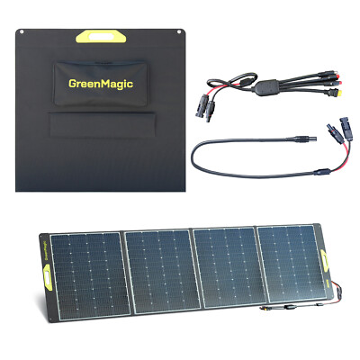 Greenmagic 400W 40V Portable Foldable Solar Panel for Generator Power ...
