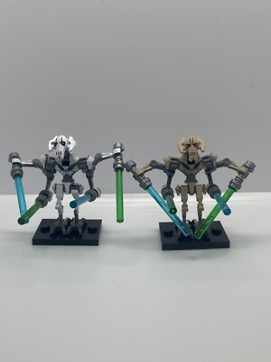 Custom Star Wars White And Sandy General Grievous w/ Minifig Baseplate ...