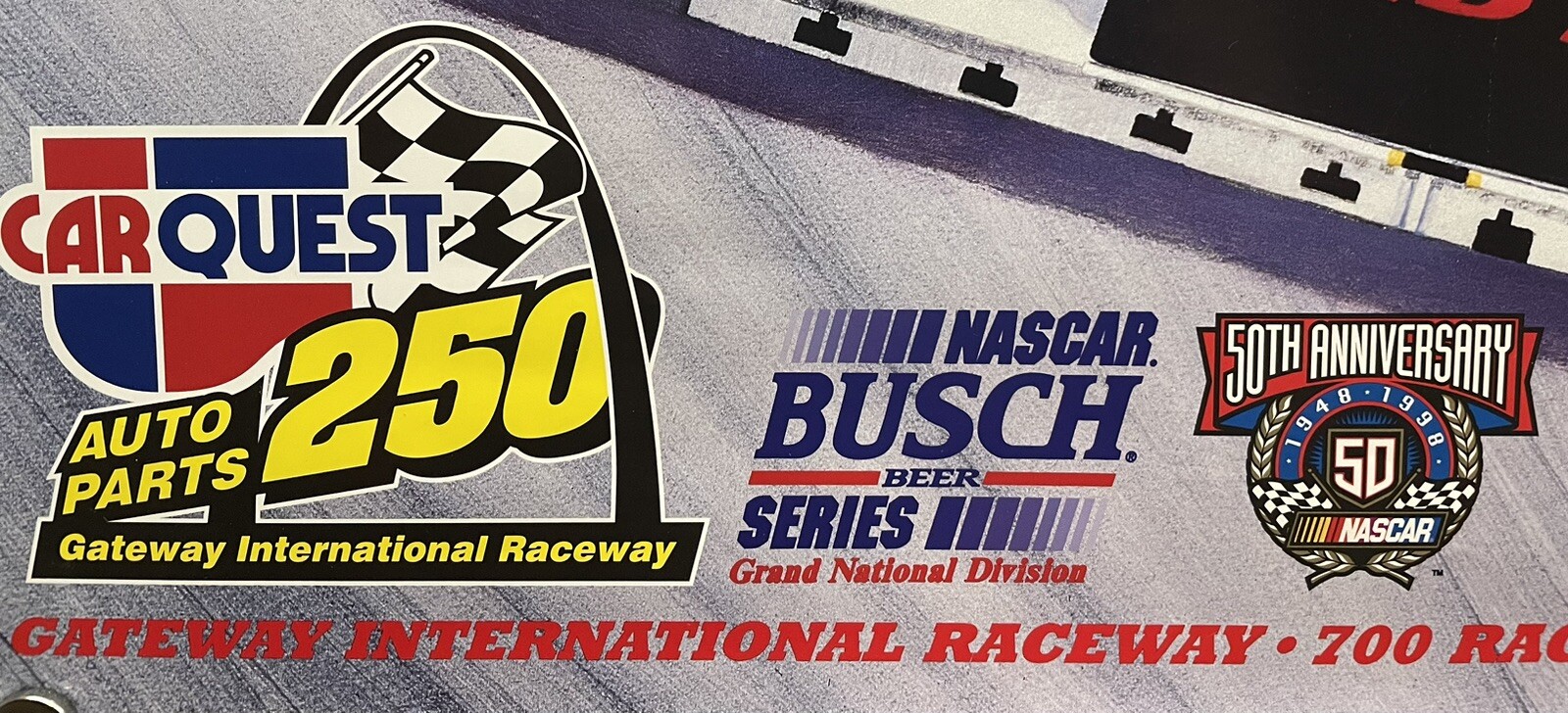 1998 Carquest Auto Parts 250 NASCAR Busch Gateway Raceway Original ...