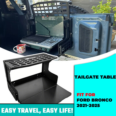 US Stock Foldable Tailgate Table and Molle Panel For Ford Bronco 2021 ...