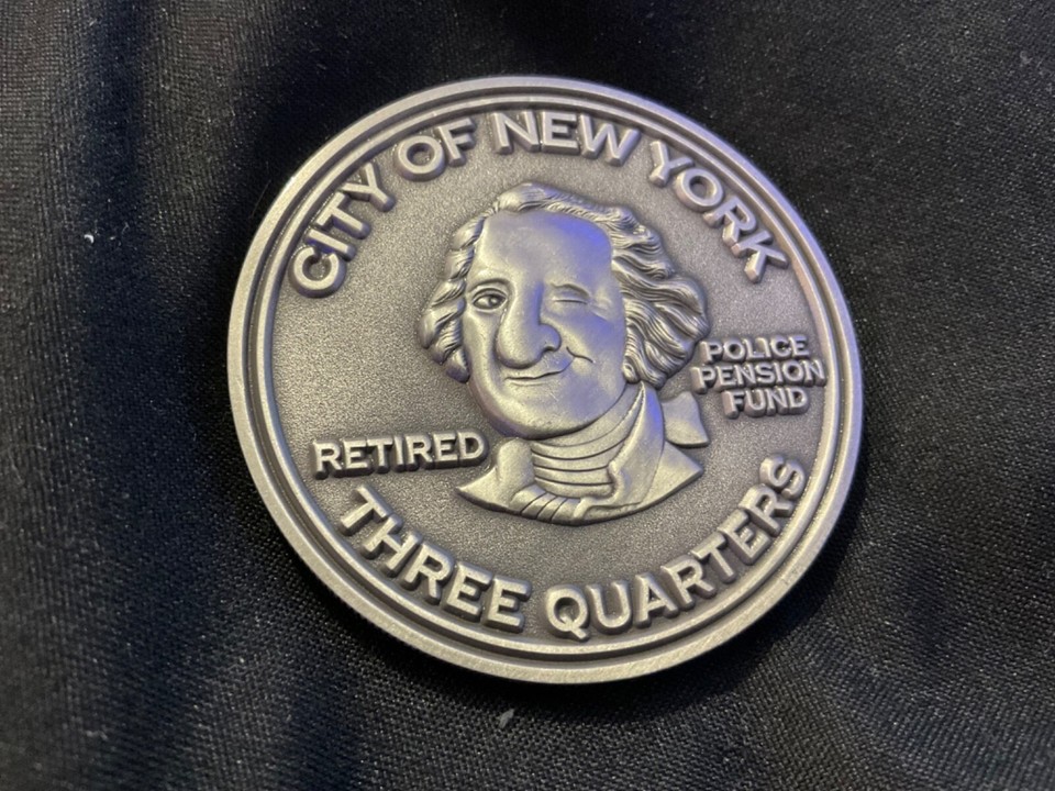 NYPD CITY OF NEW YORK THREE QUARTERS LIFE IS GOOD CHALLENGE COIN | eBay
