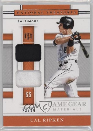 2020 Panini National Treasures Game Gear Dual Materials /49 Cal Ripken ...