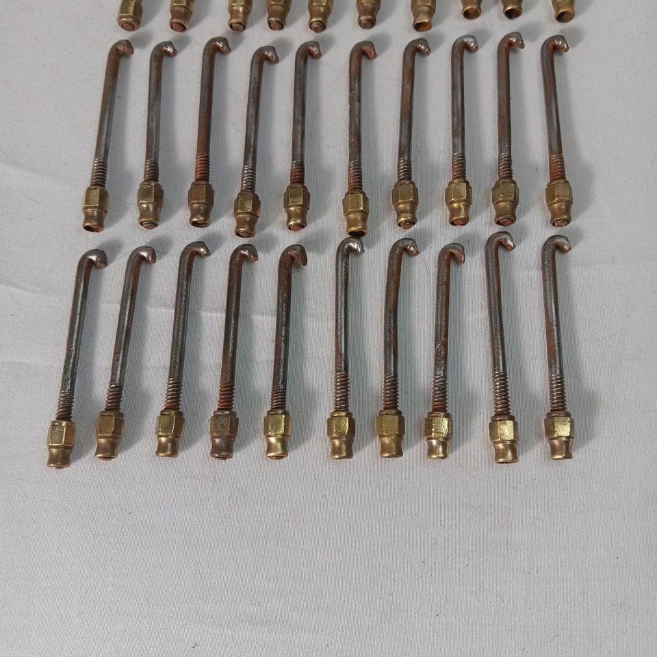 38 vintage 2-1/4'' banjo hooks w/ brass nuts, one nut missing | eBay