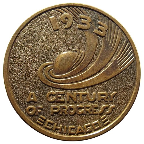 1933 Century of Progress Medal - Good Luck Symbols - Chicago World's ...