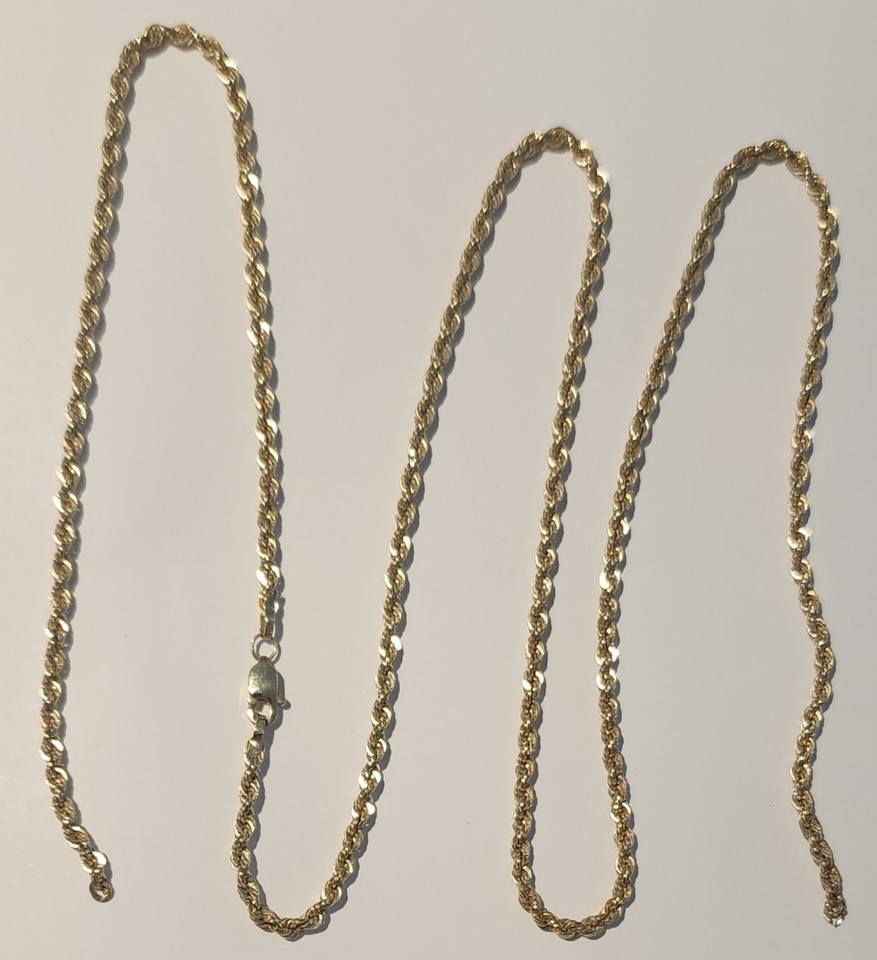 14K Yellow Gold Scrap Jewelry Chain 0.1096 oz | eBay