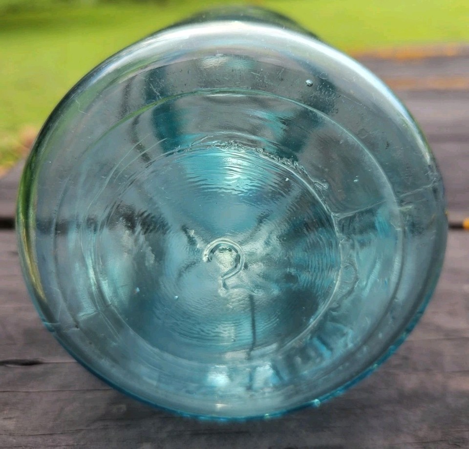 Vintage Ball Ideal Mason Jar Pat’d July 14 1908 Blue Quart # 2, With ...