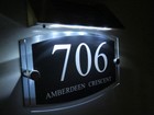 MODERN SOLAR LIGHT House Signs Plaques Door Numbers 1 - 9999 street ...