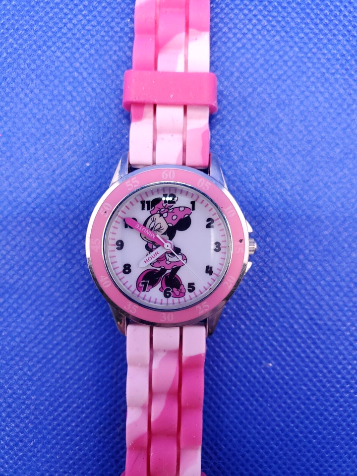 Disney Minnie Mouse Women's Pink Watch by Accutime Standing Body Dead ...