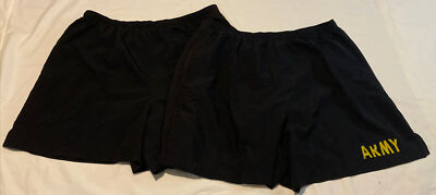 USGI APFU PT Army Physical Fitness Uniform Trunks Shorts Black Size ...