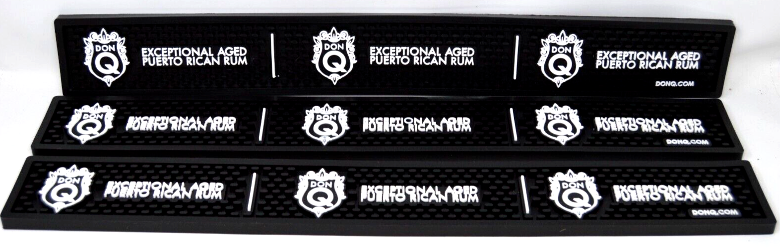 Lot of 3 Rubber Bar Drip Mats Don Q Exceptional Aged Puerto Rican Rum ...