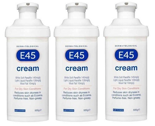 3 x E45 Dermatological Cream Pump 500g Eczema Dry Skin | eBay