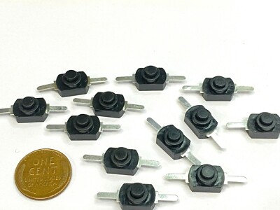 12 Pieces Latching push button switch flashlight torch mini lock small ...