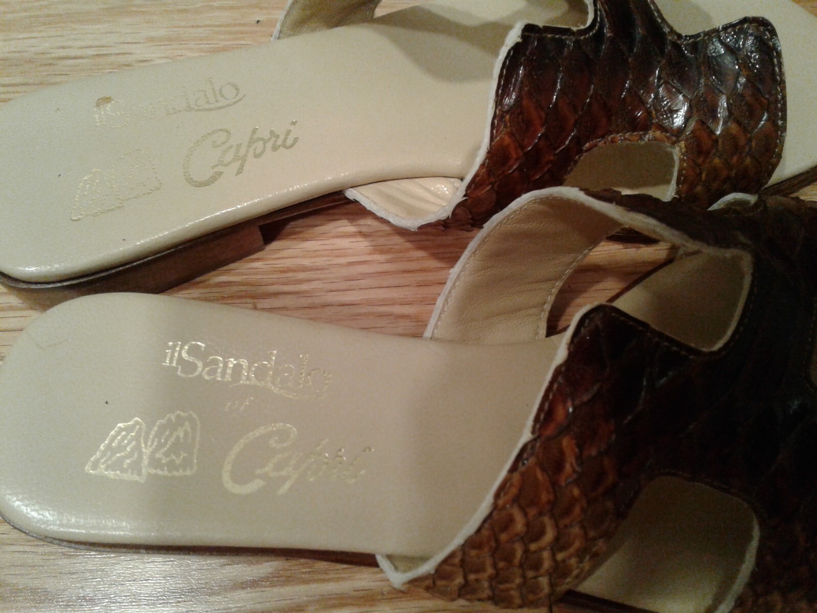 SANDALO CAPRI SUMMER OPEN SHOES SANDALS TEN GENUINE R… - Gem