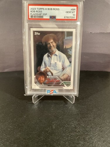 2023 Topps X Bob Ross The Joy of Baseball Bob Ross Flagship SSP PSA GEM ...