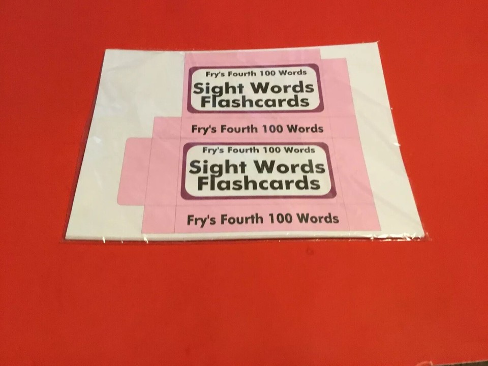 Fry's Second Hundred Words - PRINTED & UNCUT - Sight Word Flash Cards ...