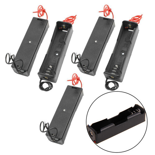 5X Single Slot 18650 Battery Cell Clip Case Holder Storage Box with ...