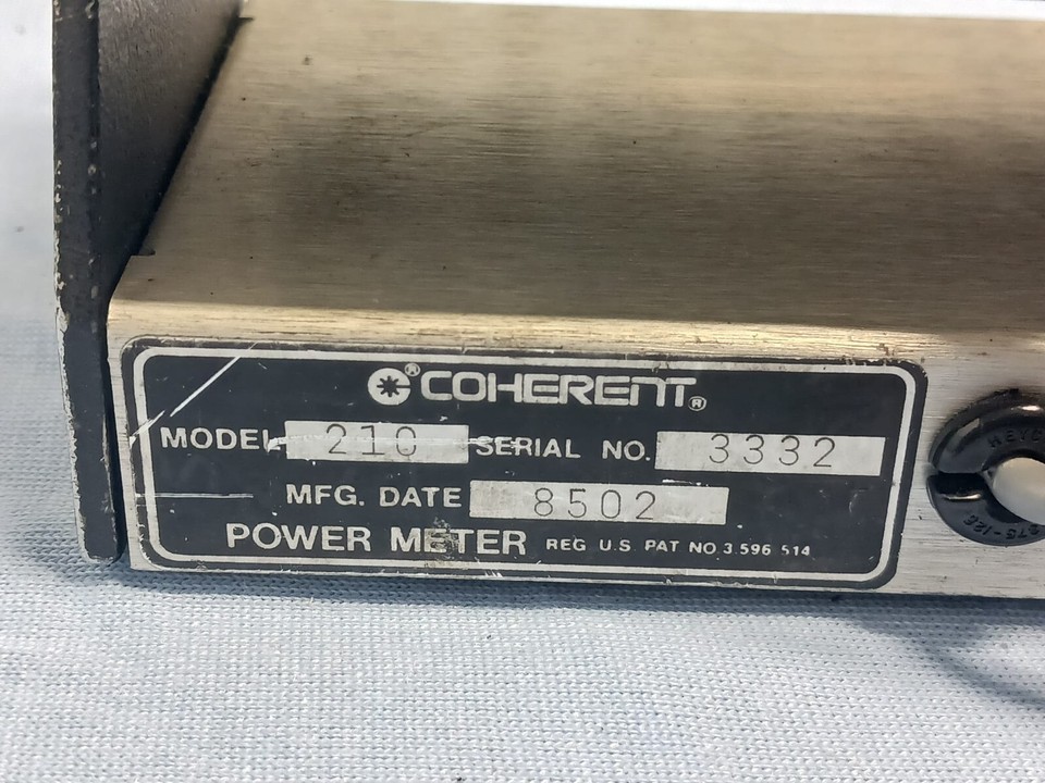 Coherent Model 210 Power Meter w/ Laser Sensor Head | eBay