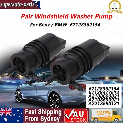 Pair Windscreen Washer Pump Motor For BMW E46 318i 320i 325i 328i ...
