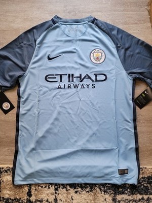 Nike Manchester City 2016/17 Home Jersey Replica Mens L | eBay