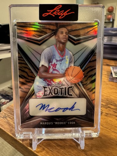 2022-23 Leaf Exotic Basketball Tiger Prospect EC Auto #/15 Mookie Cook ...