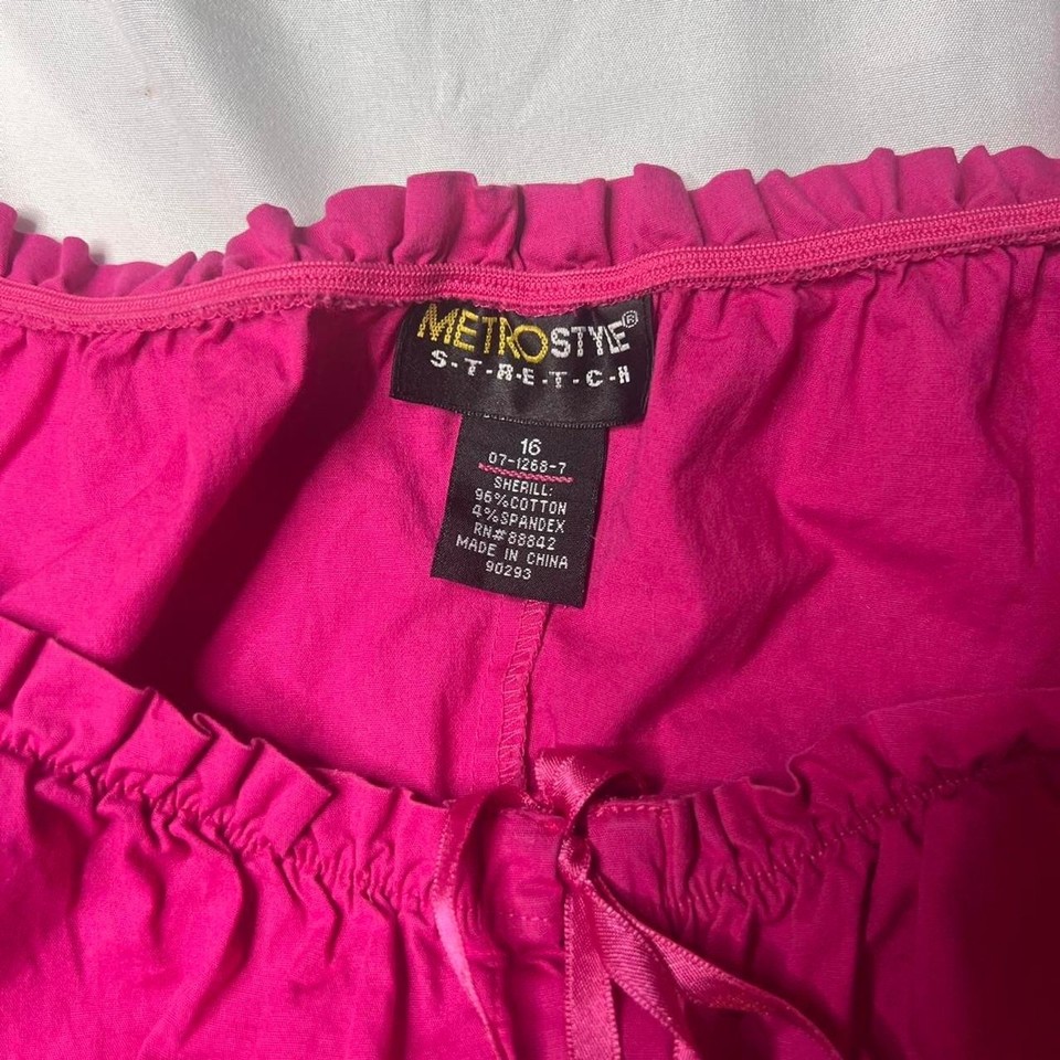Metrostyle Pink Hook and Eye Cap Sleeve Top Size 16 | eBay