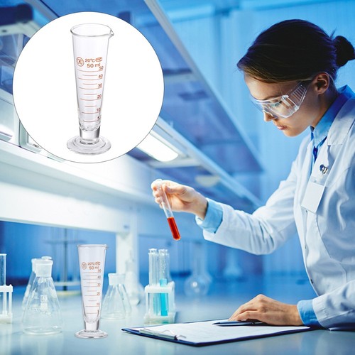 Measuring Beaker Cup Travel Graduated Container Mini Glass Transparent ...