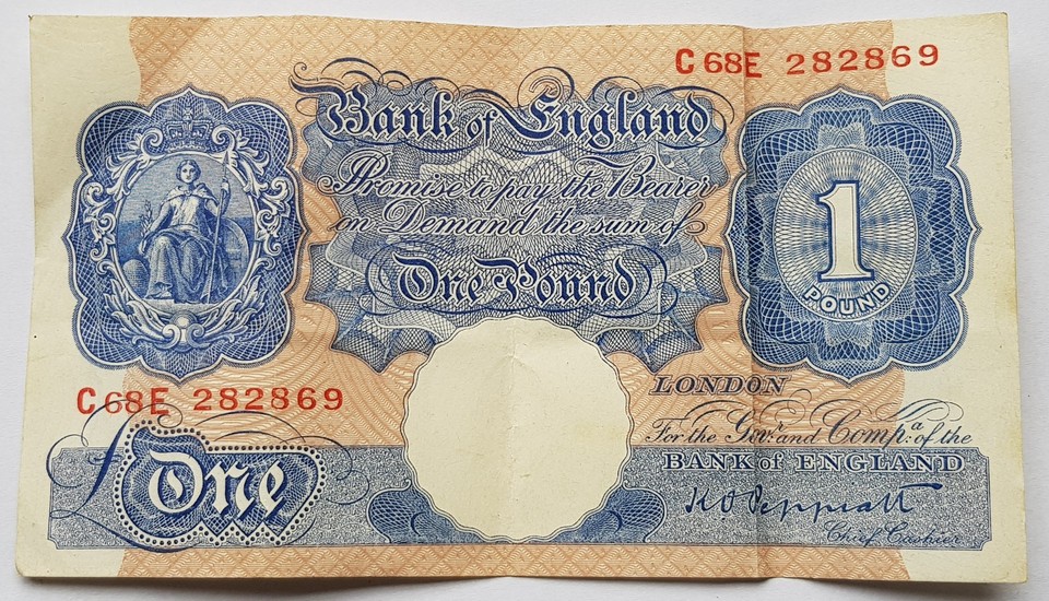 OLD BRITISH BANK NOTES 10 SHILLINGS ONE POUND £1 FIVE POUNDS £5 CHOOSE ...