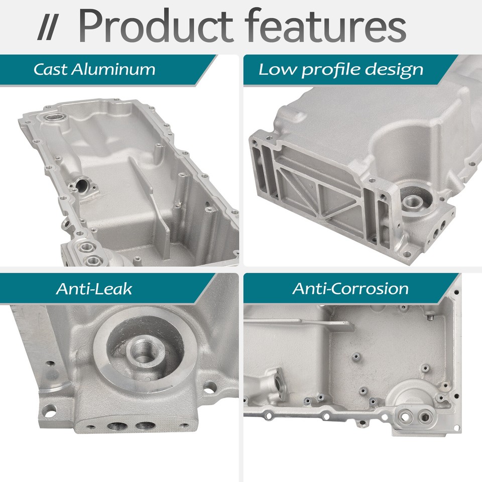 Rear Sump Retrofit Oil Pan Kit for Chevy Gen V LT Engine LT1 LT4 L83 ...