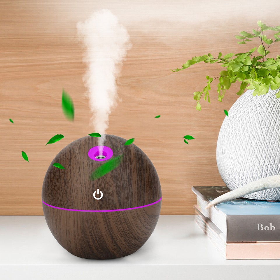 Essential Oil Aroma Diffuse Aromatherapy LED Humidifier Air Purifier ...