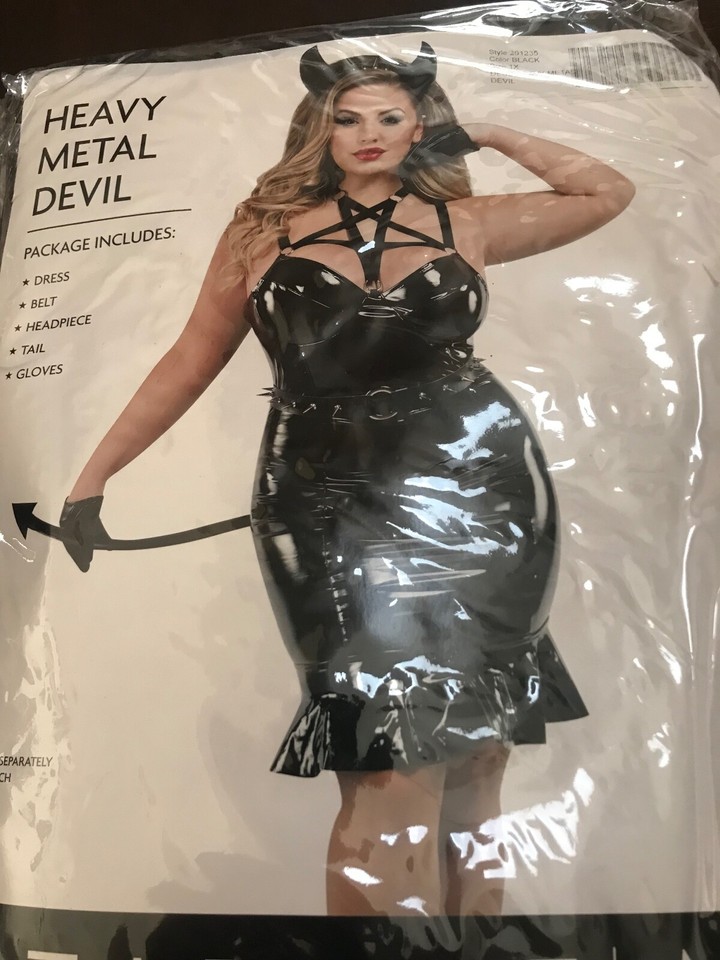 STARLINE BLACK HEAVY METAL DEVIL COSTUME SZ 1X BN RRP $149.95 | eBay ...