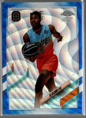2021-22 Topps Chrome Overtime Elite Blue Wave Refractors #41 TJ Clark ...