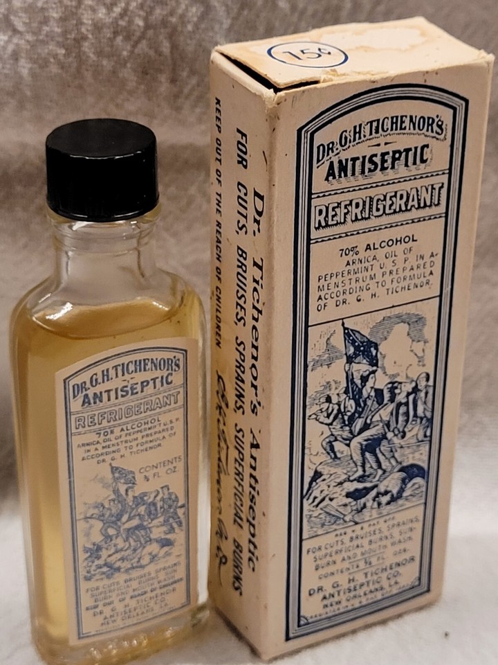 OLD SOUTHERN DR. G. H. TICHENOR'S UNUSUAL ORIGINAL LABEL & BOX AWESOME ...