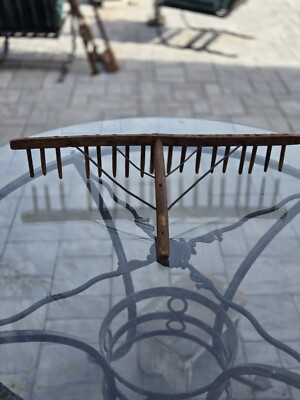 Antique Vintage Primitive Wood Hay Rake | eBay