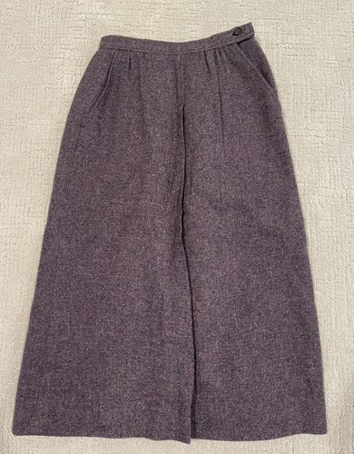 Vintage PENDLETON Pencil Skirt Pure Wool Plaid Purple Dark Academia ...
