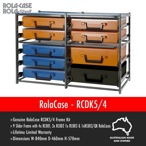 RolaCase RCDK5/4 Storage Tool Box Organiser Racking Van Shelving Frame ...