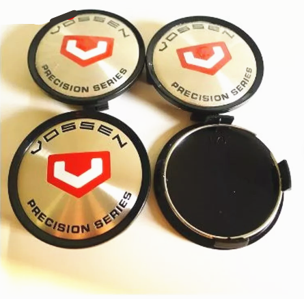 4Pcs 75mm for Vossen Silver Red Alloy Wheel Center Caps Rim Hub Caps ...