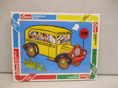Connor Woodboard School Bus Inlay Puzzle | eBay