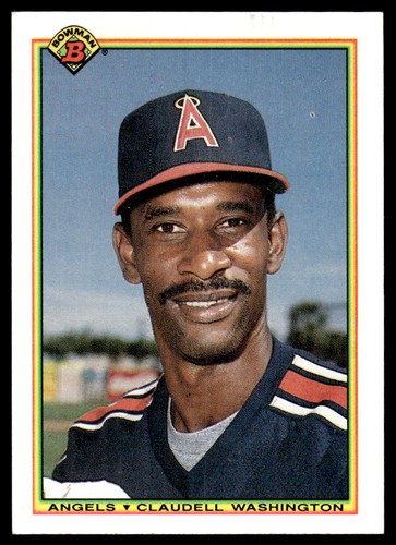Claudell Washington #297 1990 Bowman California Angels | eBay