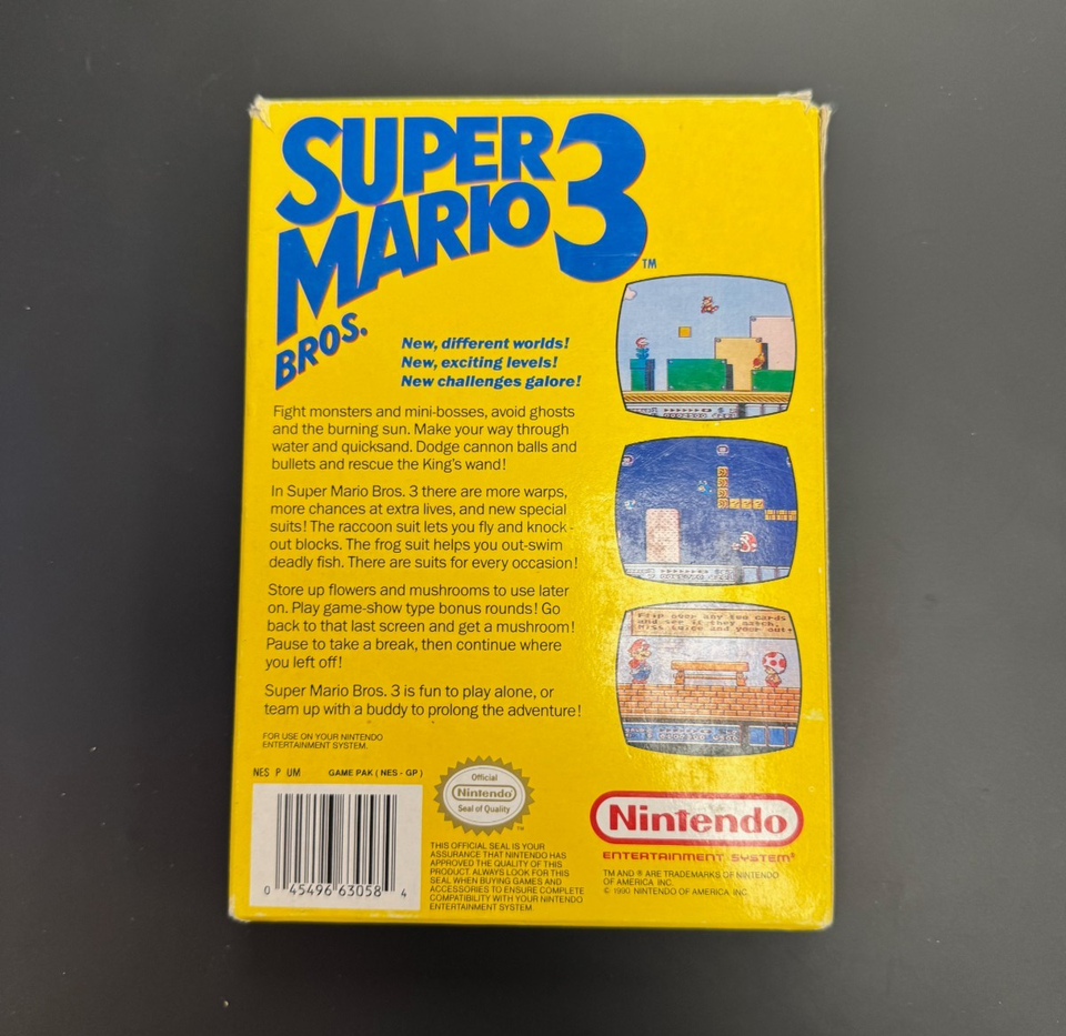 Super Mario Left Bros 3 NES Nintendo Complete In Box CIB | eBay