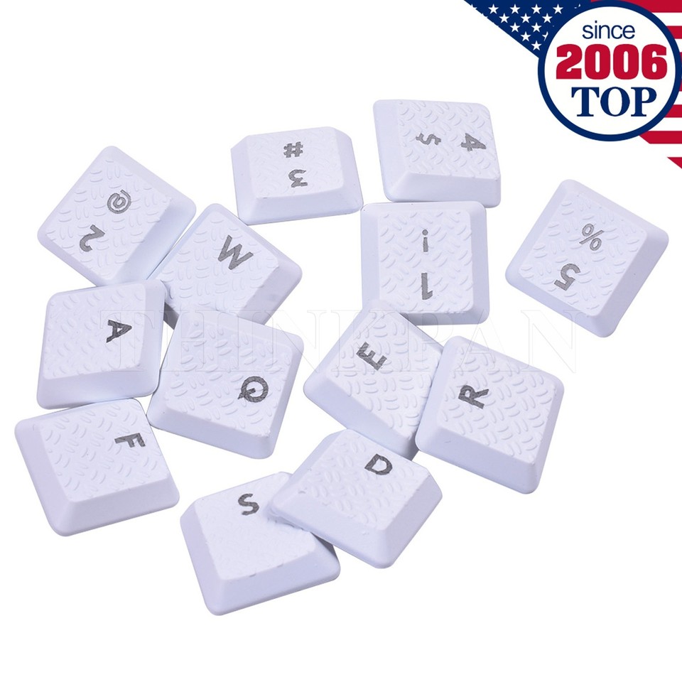 White Anti-slip Texture Keycaps for Logitech G813 G815 G913 G915TKL RGB ...