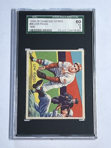 1934-36 DIAMOND STARS LEW RIGGS #96 SGC 5 | eBay