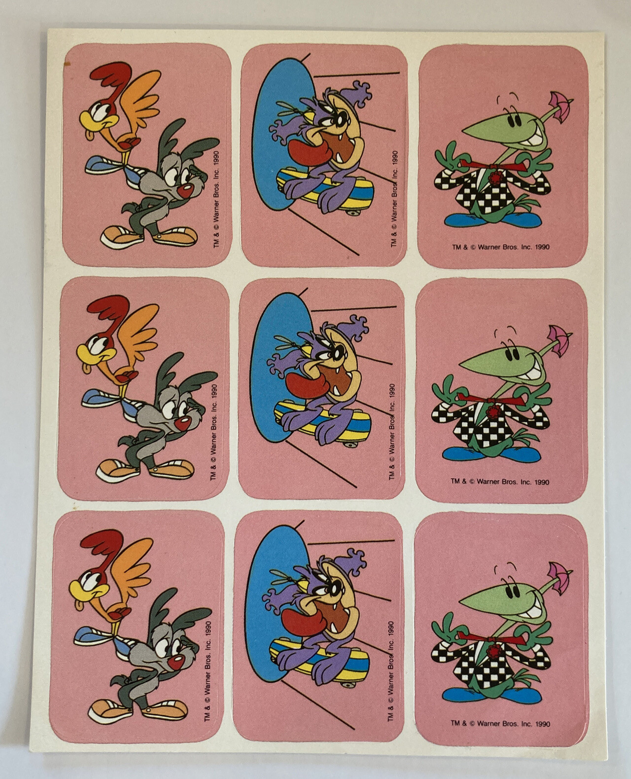 Vintage 1990 warner bros sticker sheet | eBay