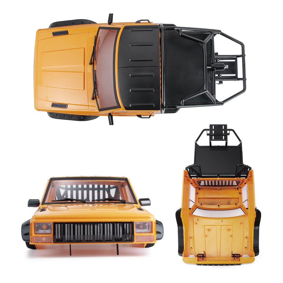 For Axial SCX10 II TRX4 Cherokee 1/10 RC Body Cab Back-Half Cage White ...