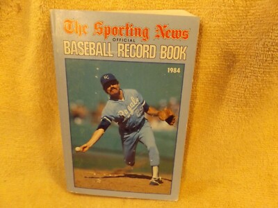 The Sporting News Official BASEBALL RECORD BOOK 1984 softcover | eBay