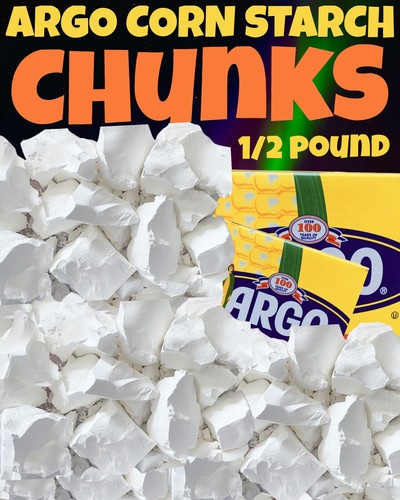 💛1/2 Pound Argo Corn Starch Pure Chunks Crunchy FRESHLY MADE SAME DAY ️ ...
