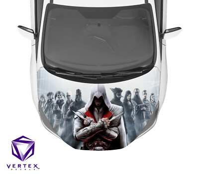 Assassin's Creed Anime Hood Wrap Weatherproof Vinyl Decal 50"X60" -K | eBay