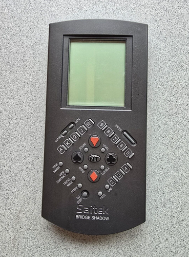 Vintage Saitek Bridge Shadow Handheld Electronic Bridge Card Game ...